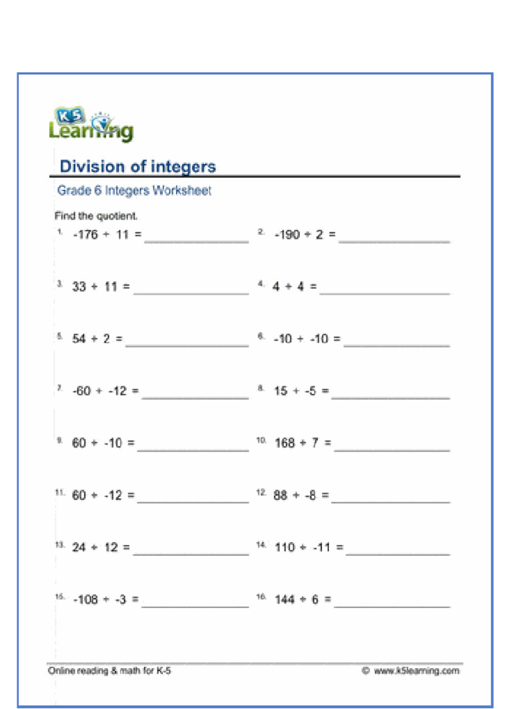 Math Worksheet | PDF