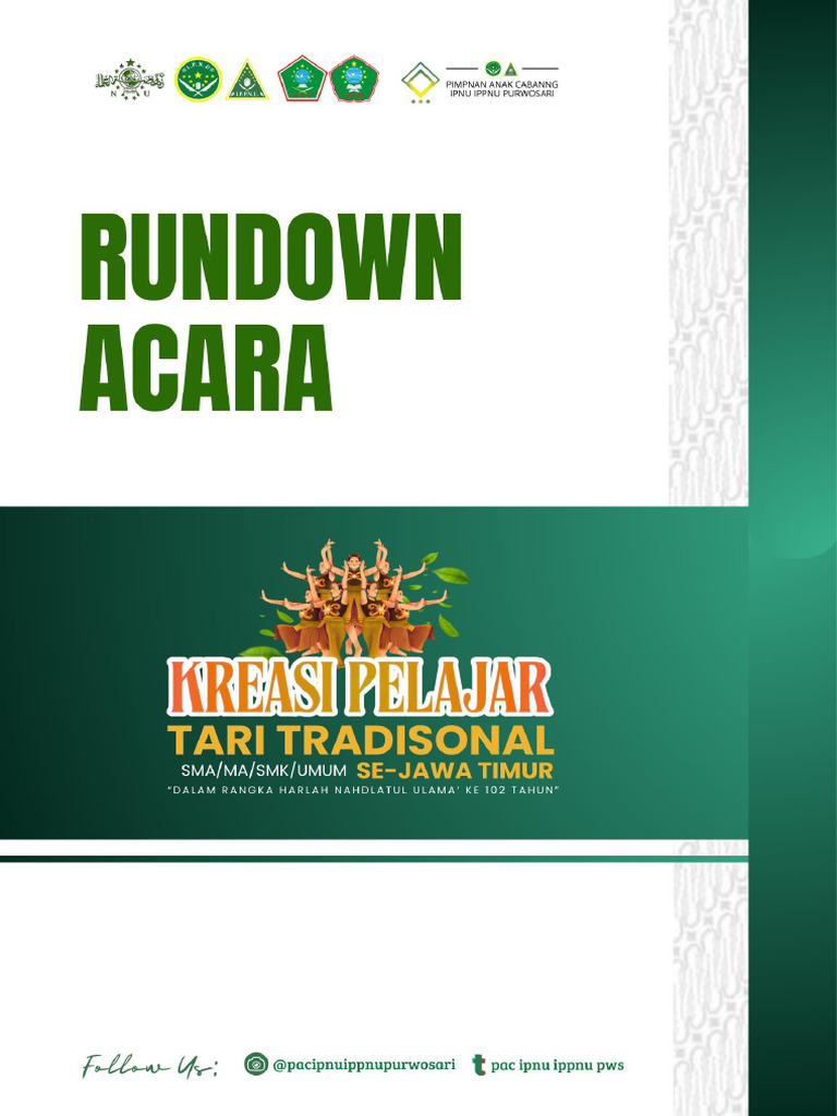 RUNDOWN ACARA LOMBA KREASI PELAJAR | PDF