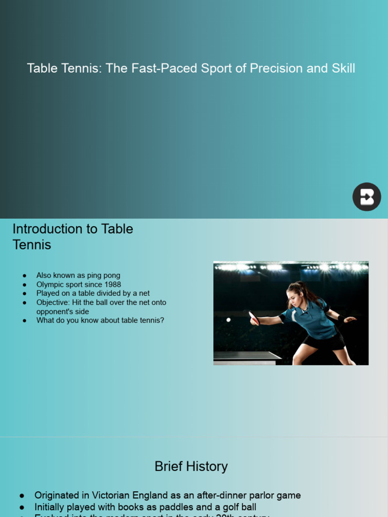 Table-Tennis-2.0.pptx | PDF | Table Tennis | Ball Games