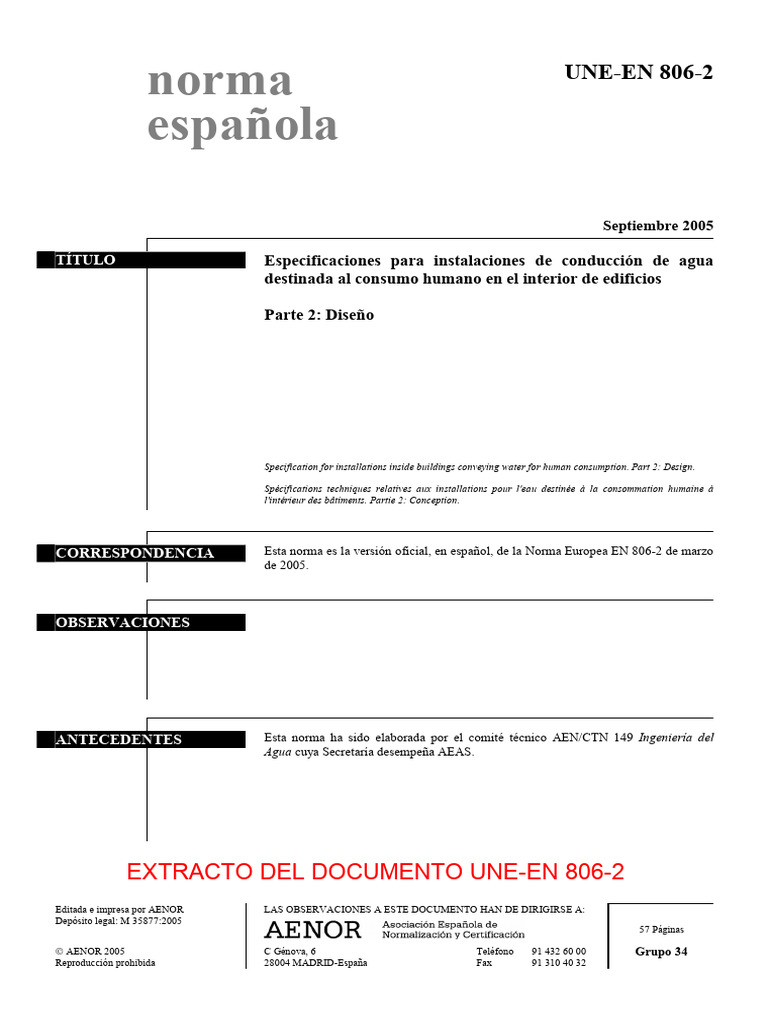 (Ex) Une en - 806 2 2 | PDF | Corrosión | Tubería (transporte de fluidos)