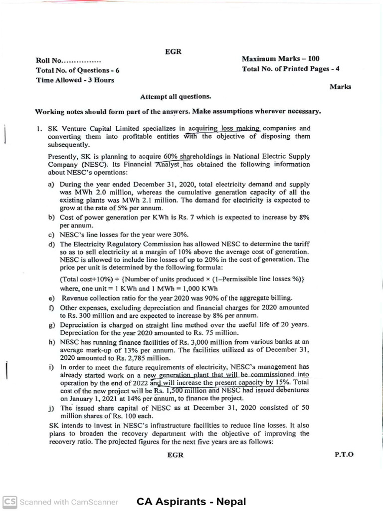 AFM QP - Dec 2024 | PDF