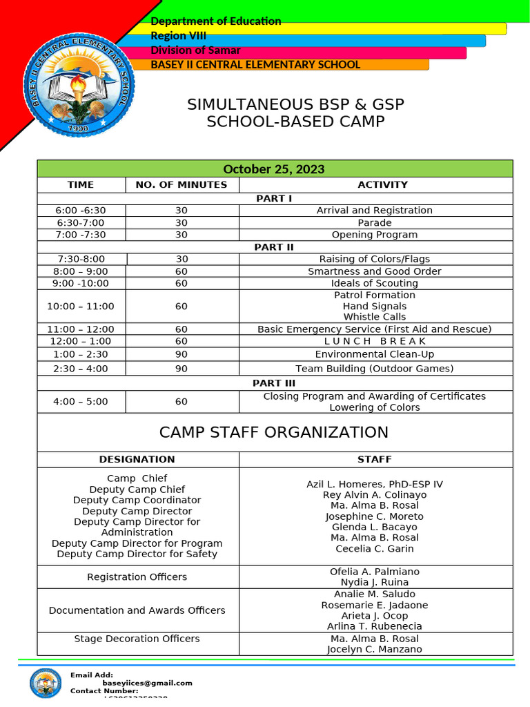 scouting month program of activities | PDF
