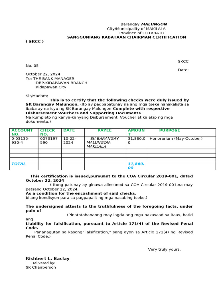 (Blank) SKCC New - Bato 2024 | PDF