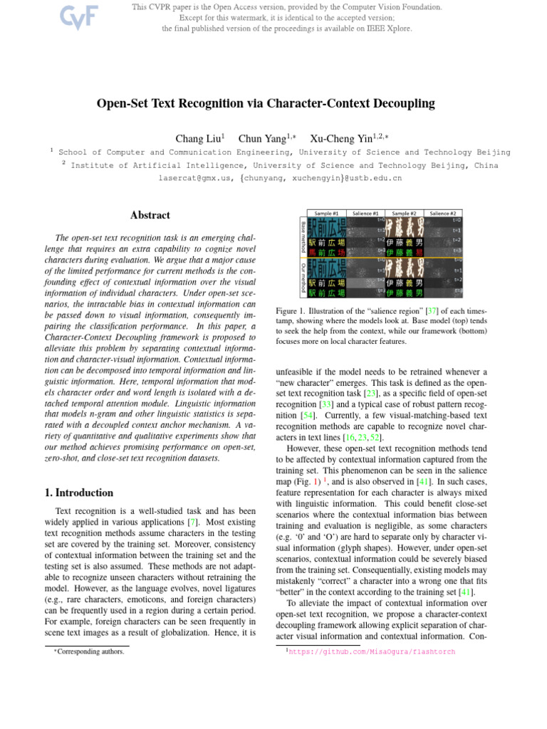 Liu Open-Set Text Recognition Via Character-Context Decoupling CVPR 2022 Paper | PDF | P Value ...