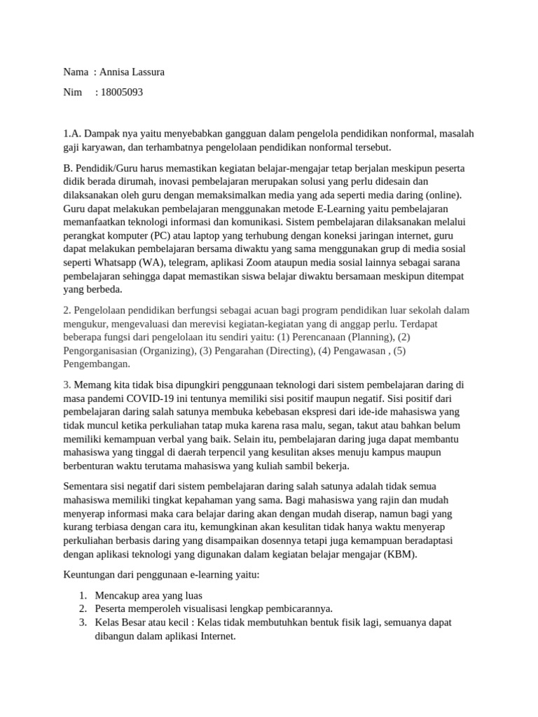 Pengelolaan Program PLS | PDF