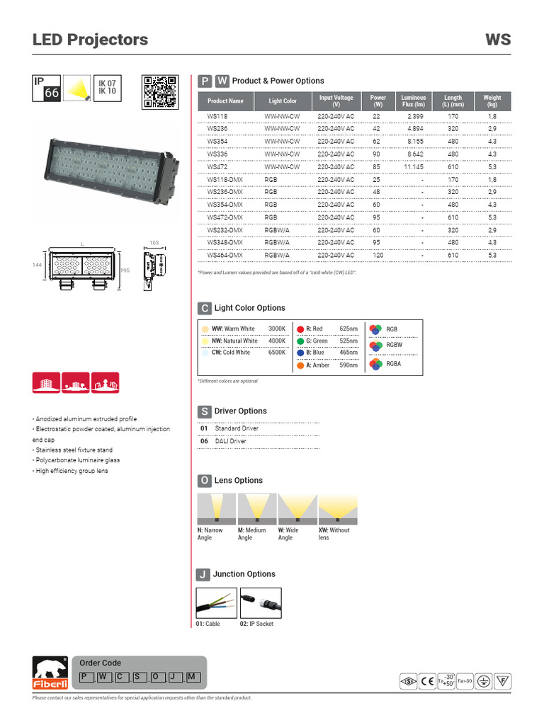 Fiberli WS(en) | PDF | Lighting | Light