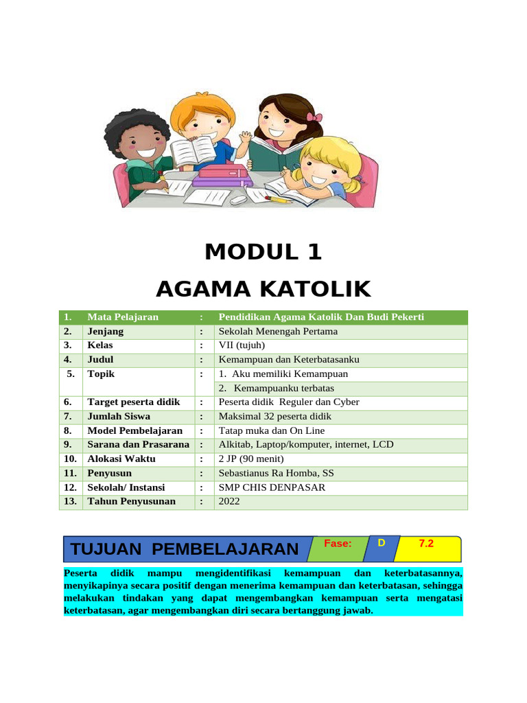 Modul Agama Katolik SMP | PDF