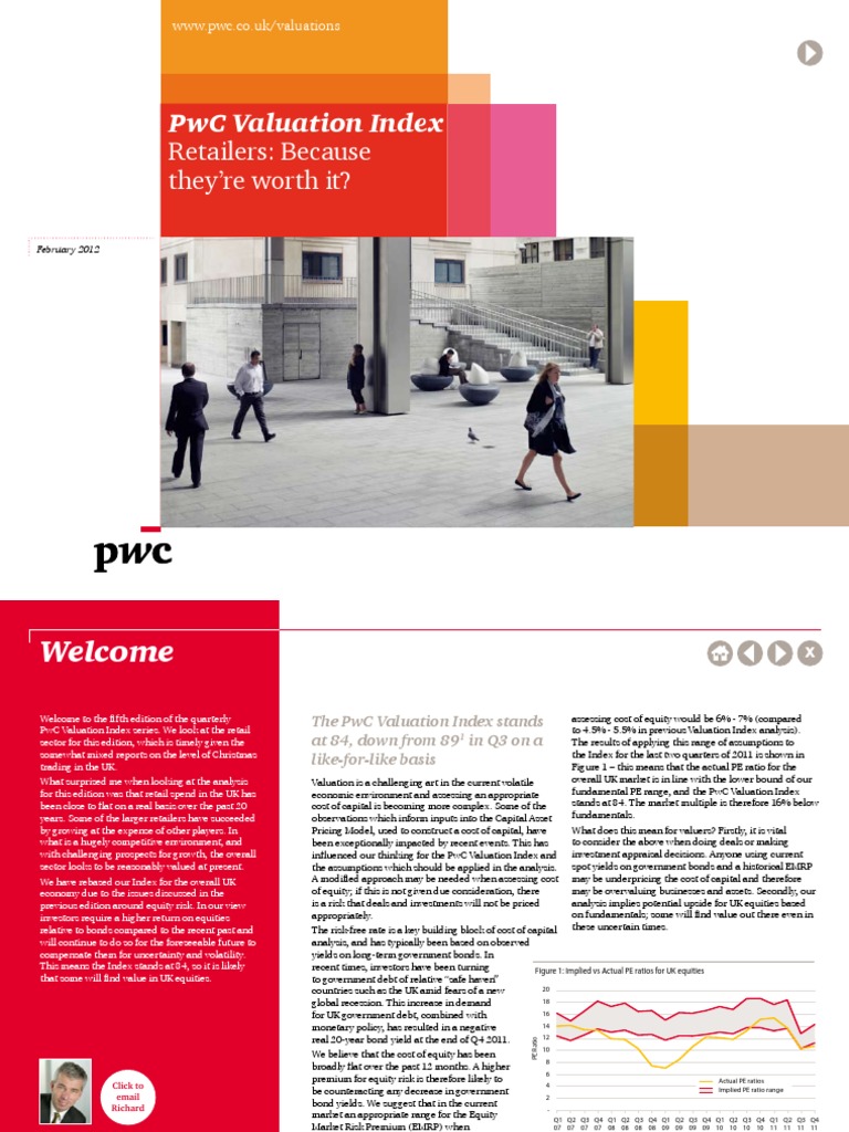 PWC Valuation Index, 4Q2011, 5th Ed. Focus On Retail Sector | PDF ...