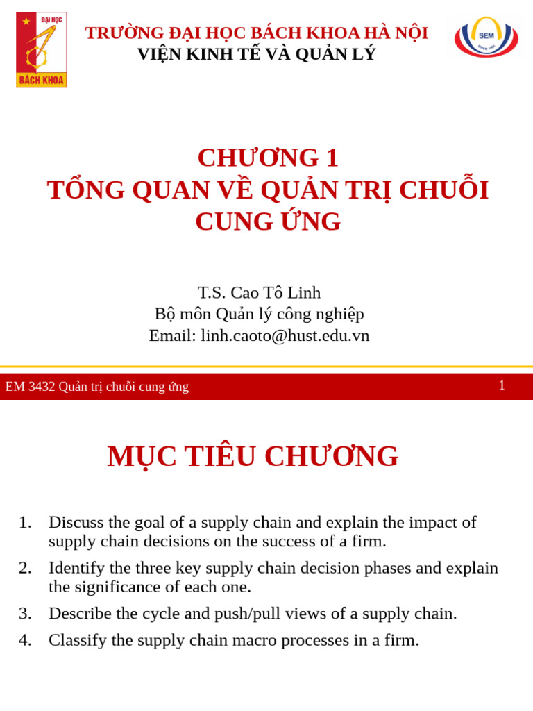 T.V Chapter 1. SCM | PDF