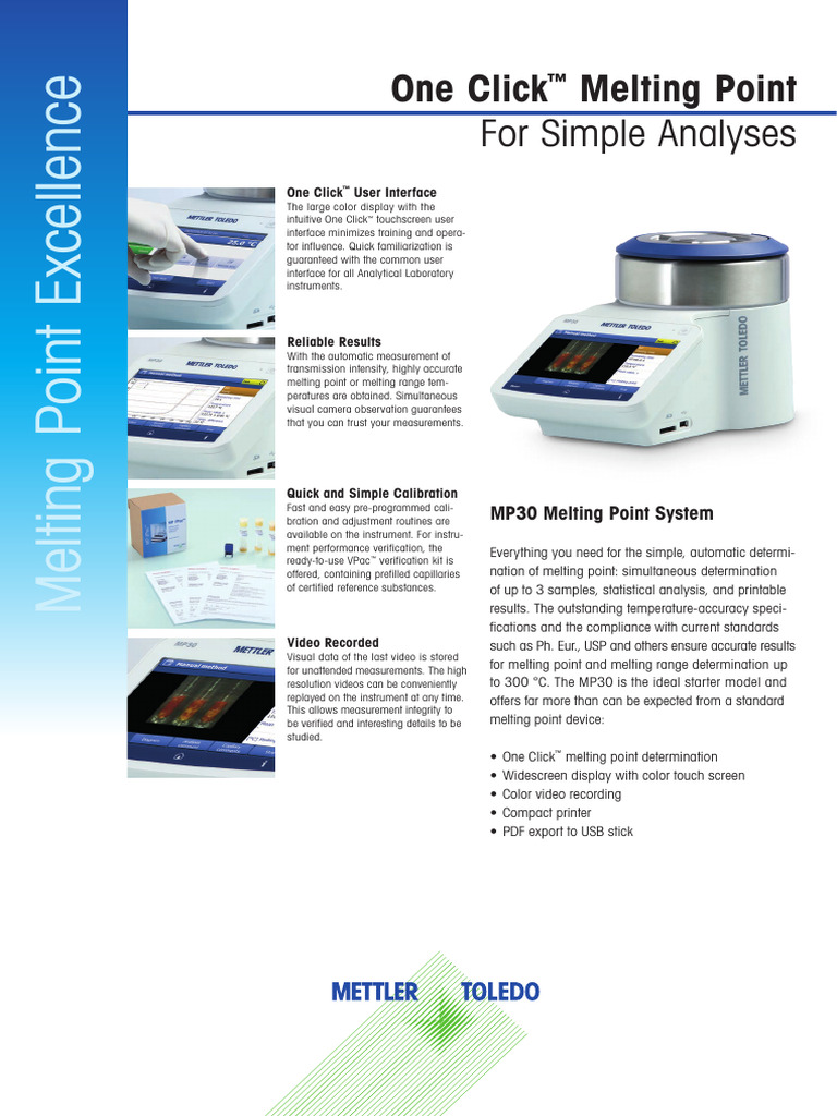 Datasheet MP30 EN 30648558 | PDF | Melting Point | Video