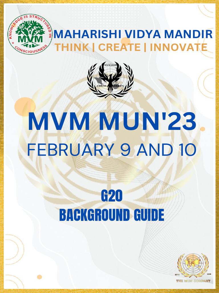 MVM MUN'23 G20 BG | PDF | Sustainability | Sustainable Development