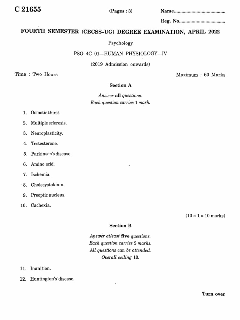 Psychology 4th Sem WM | PDF