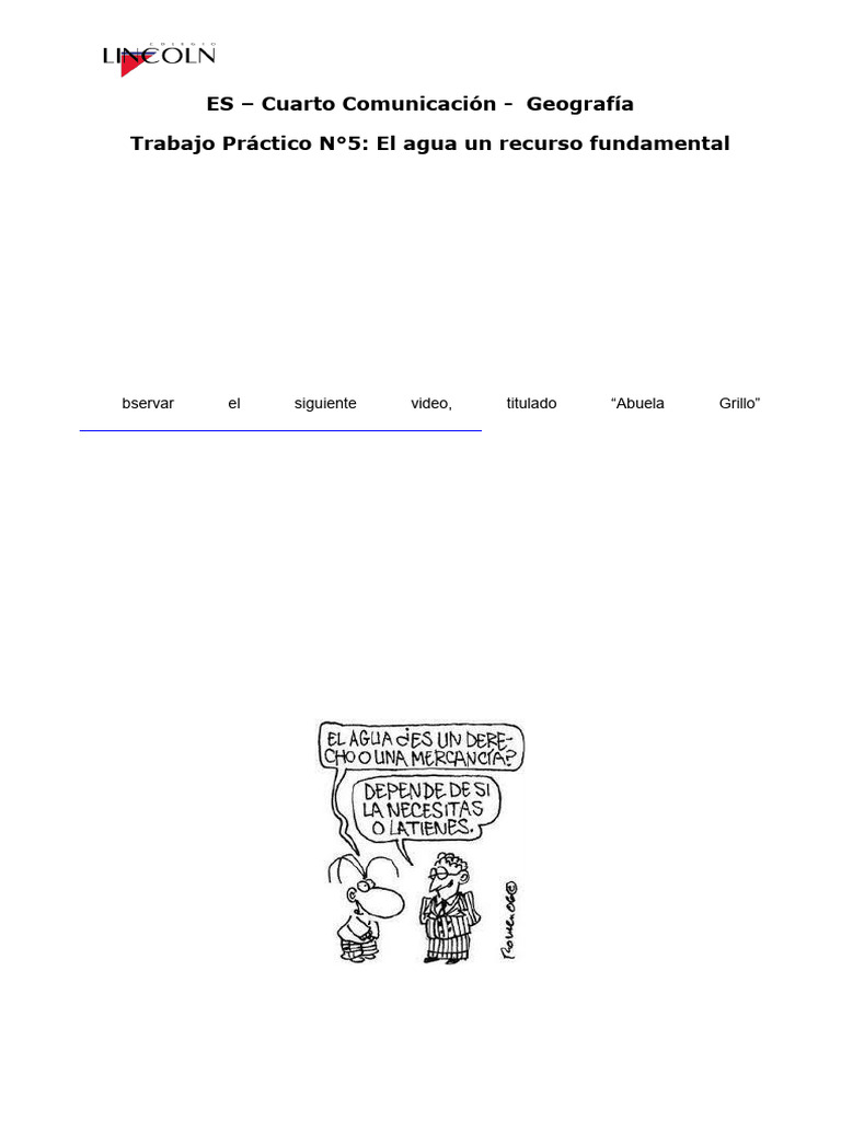 TPN°5 4to Com 2022 | PDF | Agua | Privatización
