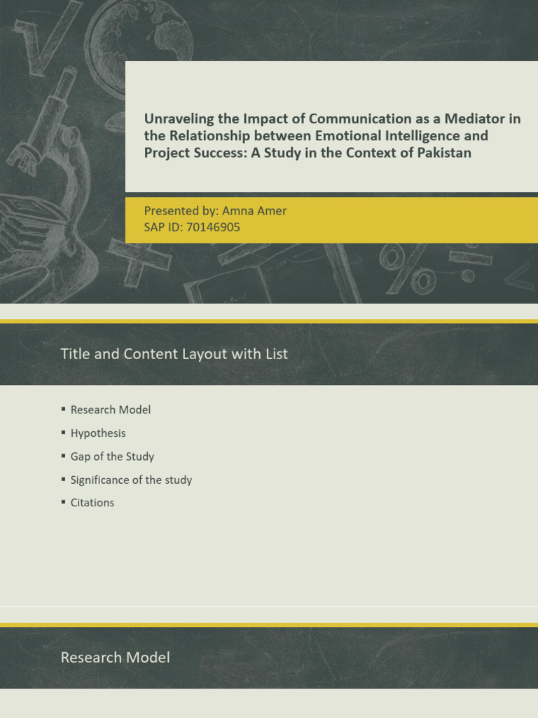 Unraveling the Impact of Communication as a Mediator Ps | PDF