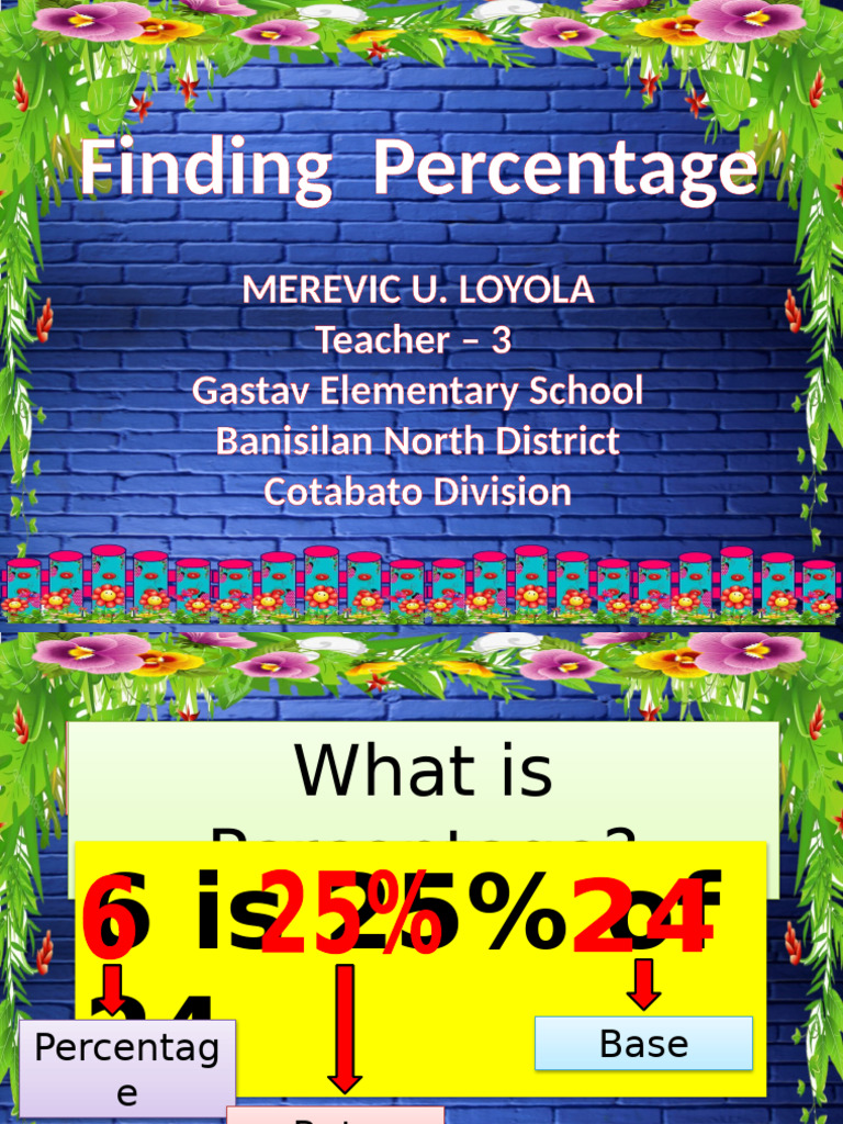 COT MATH6 Finding Percentage Q2 | PDF