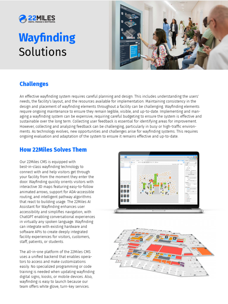 Blue Dot Wayfinding Solutions Explained | PDF | Augmented Reality ...