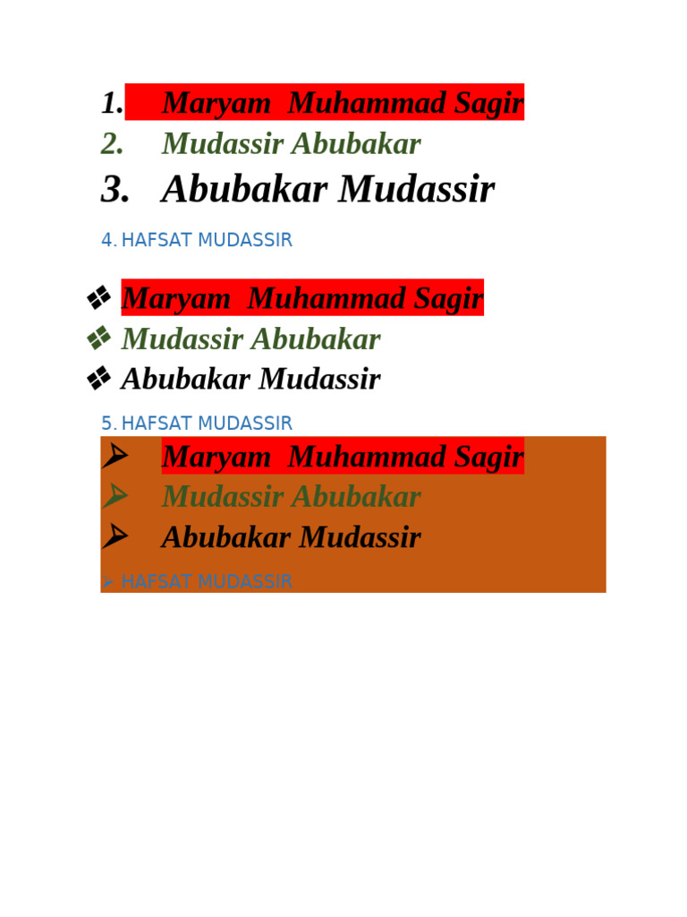 Maryam Muhammad Sagir | PDF