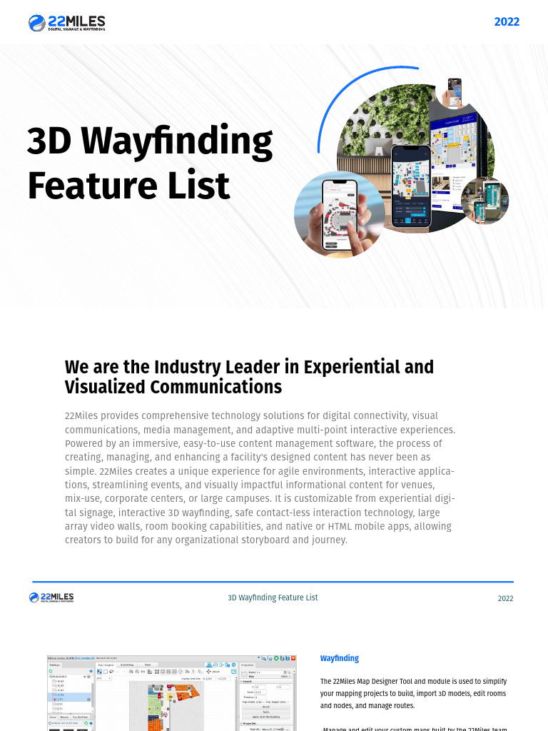 2022 3D Wayfinding Feature Overview | PDF | Augmented Reality | Icon ...