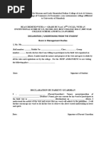 Industrial Visit Declaration Form | PDF
