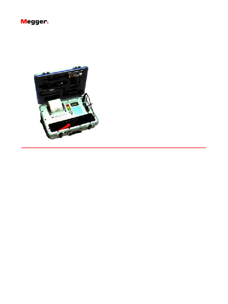 megger-BITE2P Hoja | PDF | Impedancia eléctrica | Corriente alterna