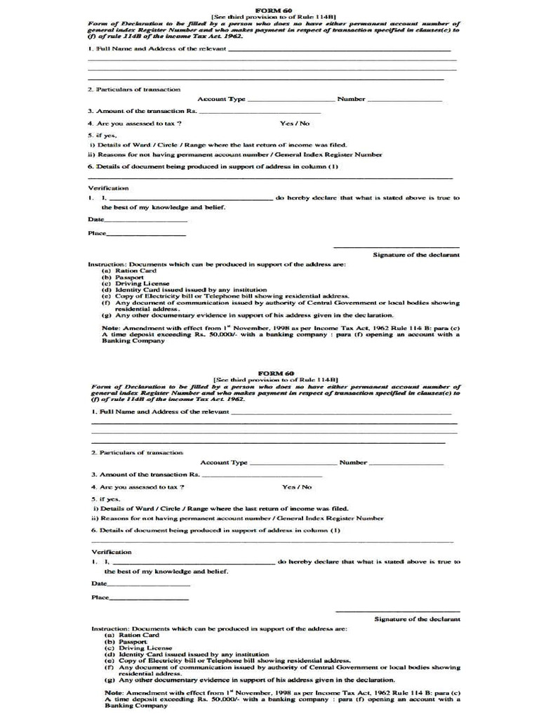 FORM60 | PDF
