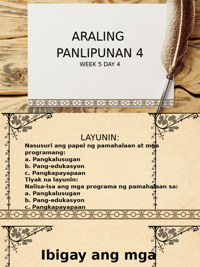 q3 Aral Pan 4 Week 5 Day 4 | PDF