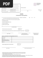 Prijava Podataka: Obrazac M-4 | PDF