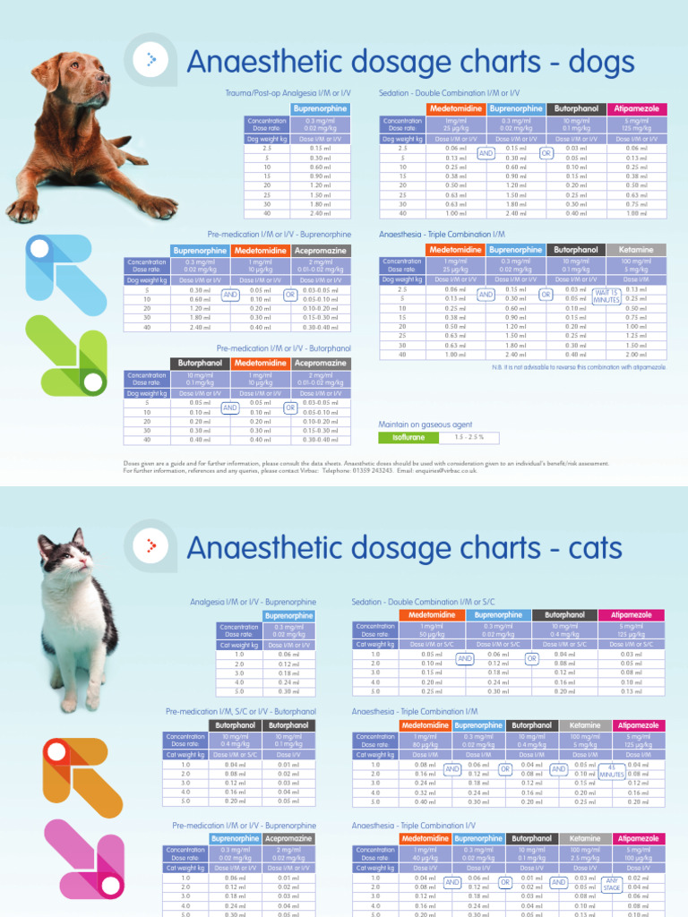 Anaesthetics Dosage Charts | PDF | Therapy | Medicine