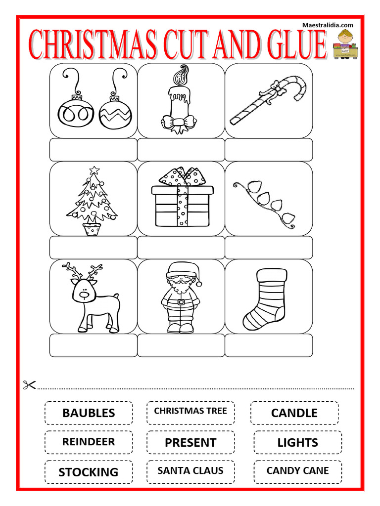 CHRISTMAS CUT AND GLUE | PDF