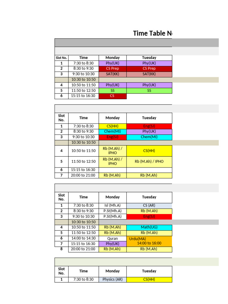 SundarSTEM Timetable Nov-Dec 2024 | PDF