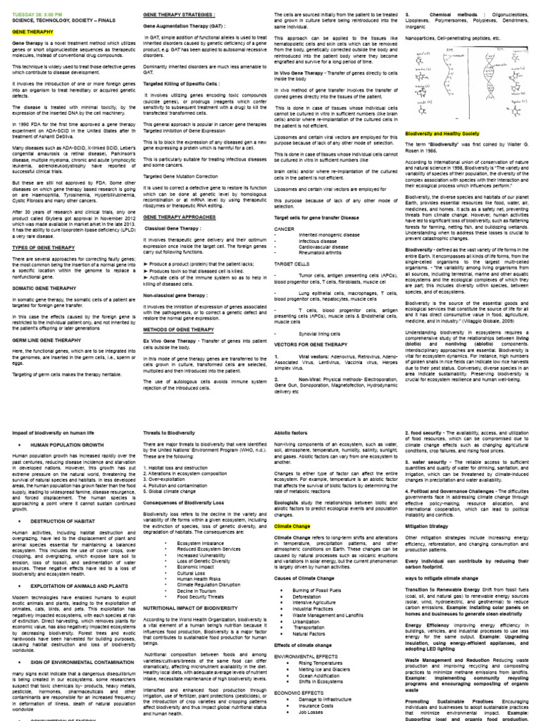 Gene Therapy: Techniques and Applications | PDF | Gene Therapy | Ecosystem