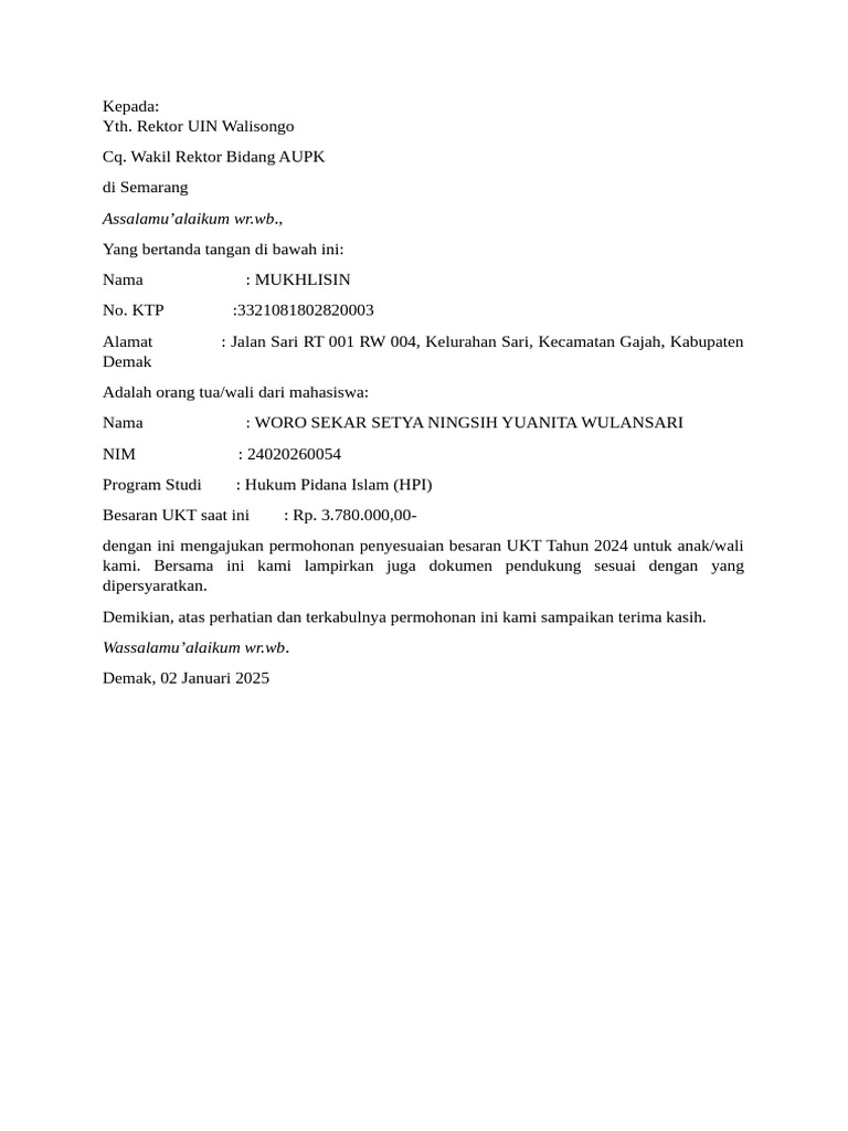 surat pernyataan aju banding (1) | PDF