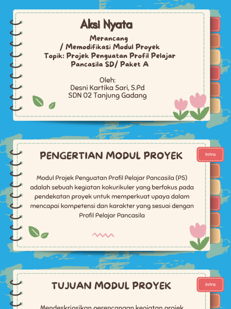 Aksi Nyata Merancang Modul P5 SD | PDF