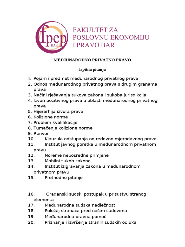 MPP - Ispitna - Pitanja - 2020 2 | PDF