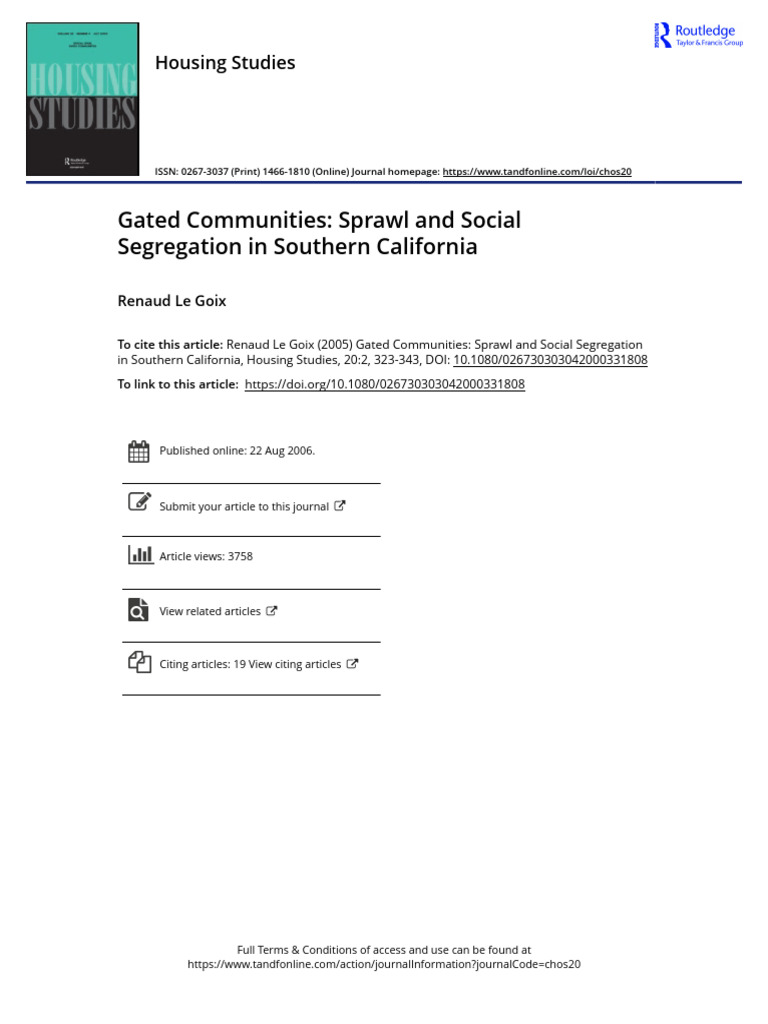 01 - Gated Communities Sprawl and Social Segregation in Southern ...