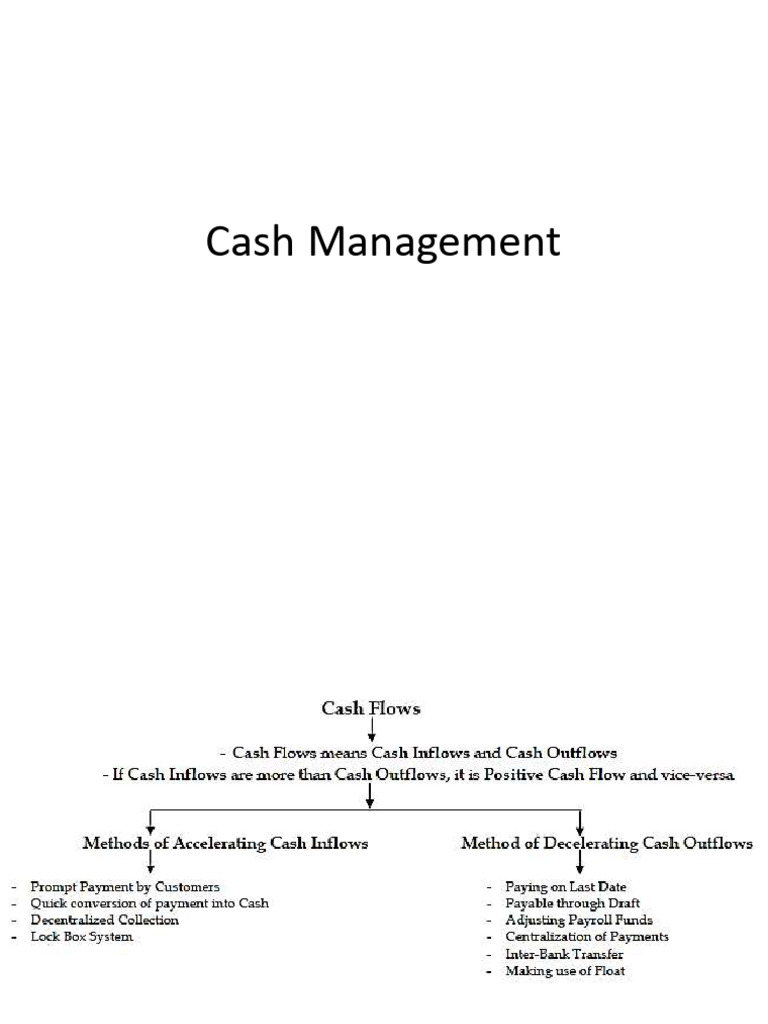Lecture 10 (Cash Management) | PDF | Cash | Budget