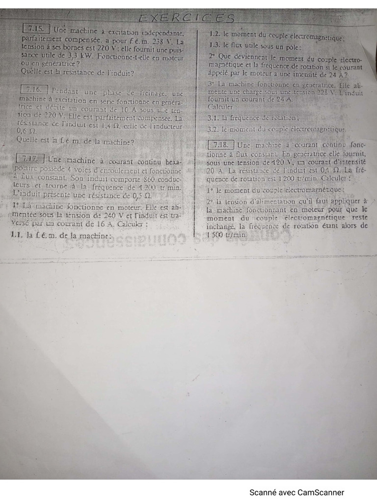 TD Et Correction Machine A Courant Continu | PDF