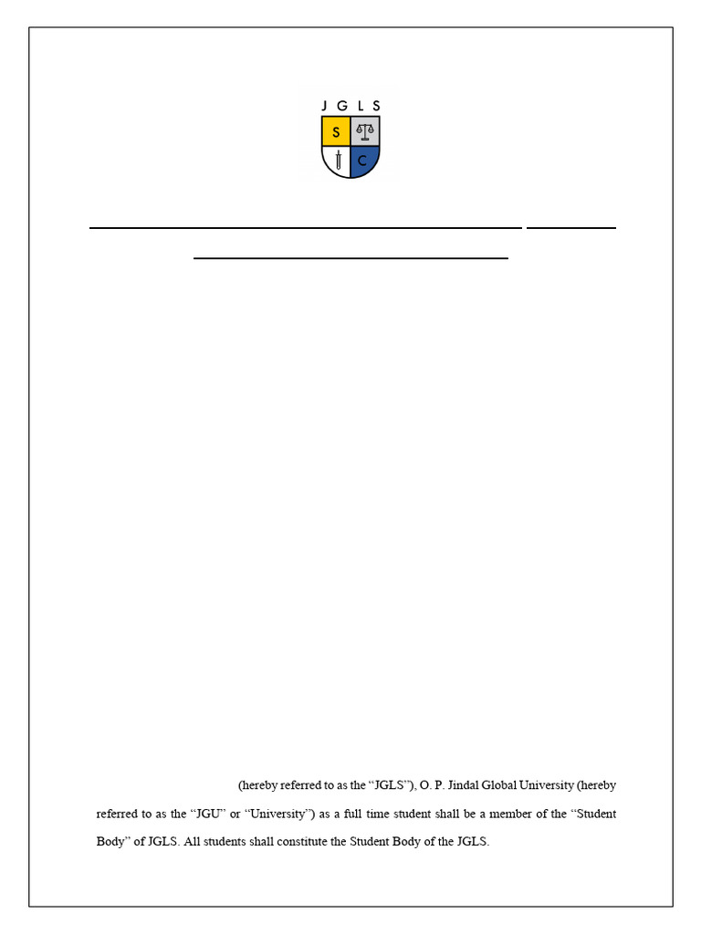JGLS Student Council Constitution | PDF | Impeachment | United States ...