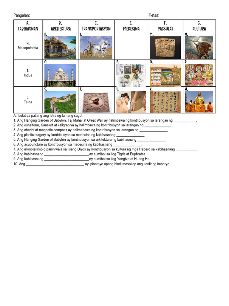 Summative Quiz - Ap7 2024 | PDF