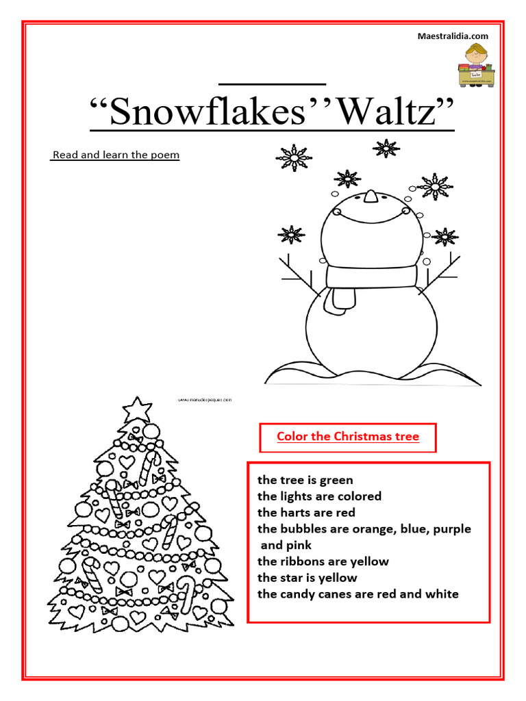 Snowflakes Waltz: A Winter Poem | PDF