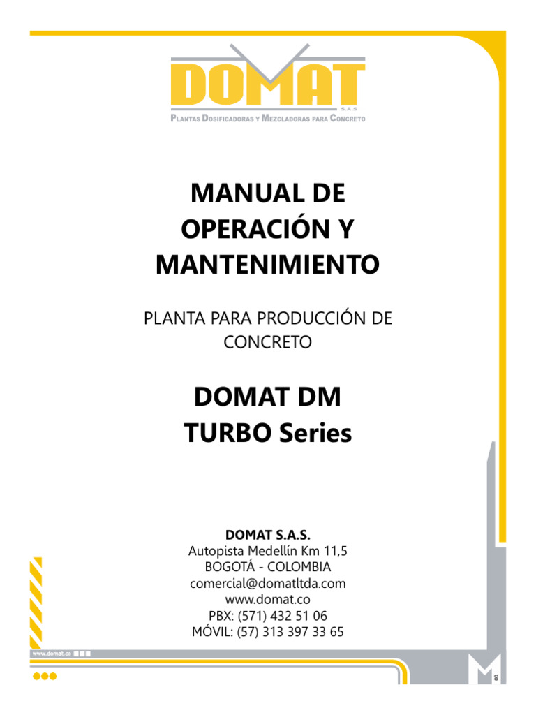 Manual de Operación: DOMAT DM TURBO | PDF | Seguridad y salud ...