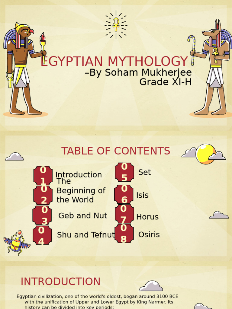 Egyptian Mythology Overview | PDF | Osiris | Horus