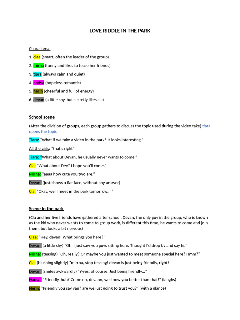 Love Riddle in The Park-11 | PDF