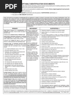 Usaccess Acceptable Forms of Identification Guide: Revision Chart | PDF ...