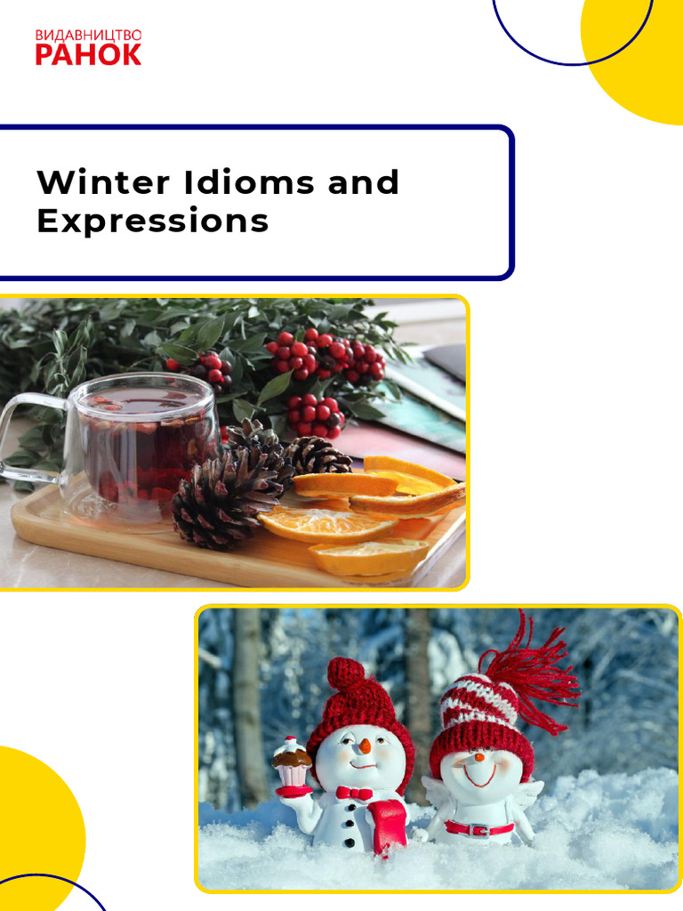 Winter Idioms and Their Meanings | PDF
