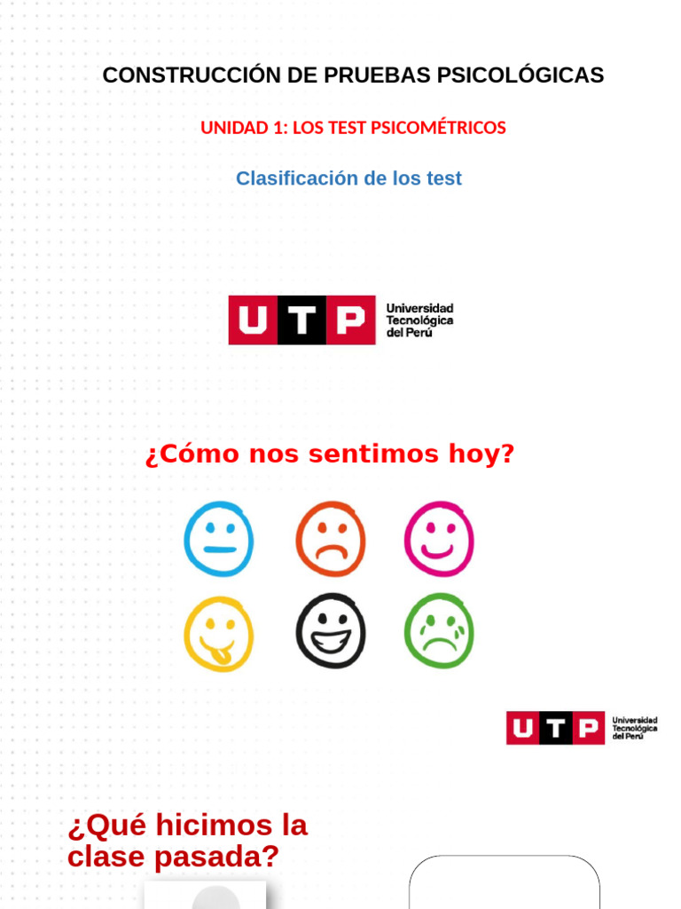 Clasificación de Tests Psicológicos | PDF | Sicología | Pruebas ...