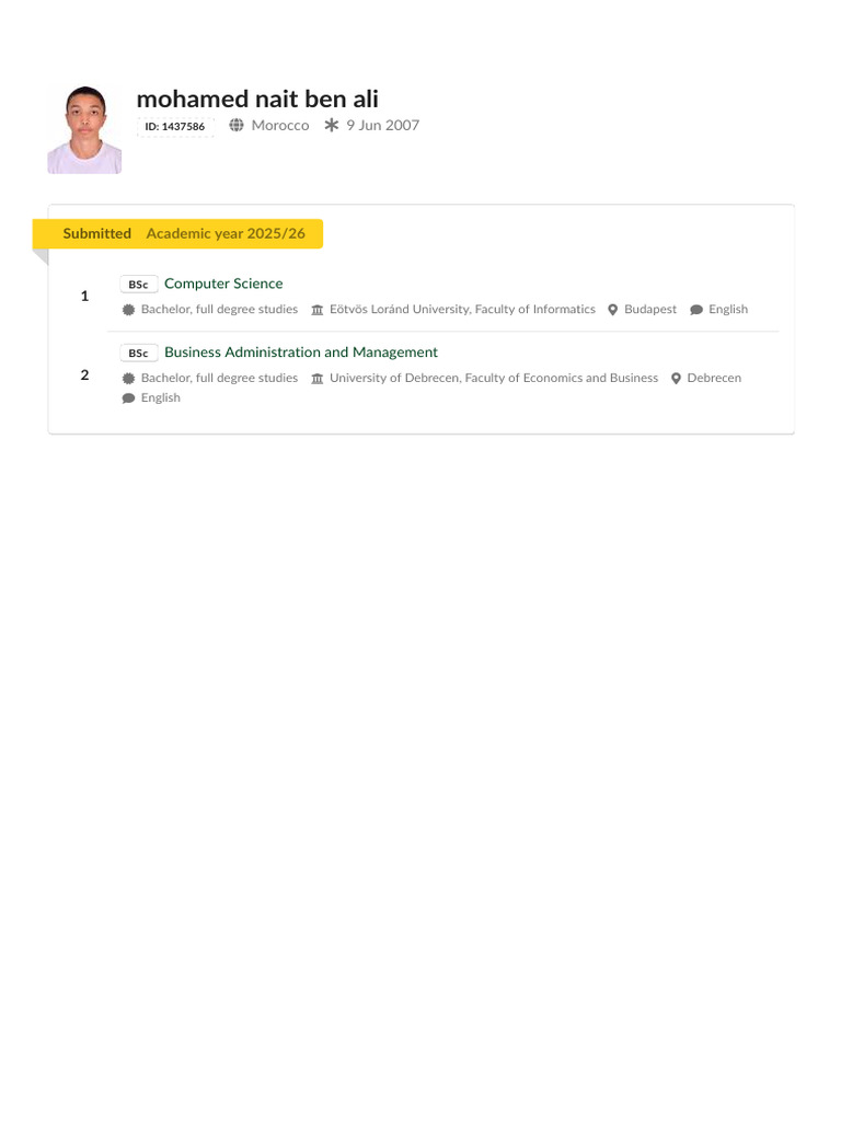 Mohamed Nait Ben Ali's Academic Profile | PDF | Strategic Management | Cognition