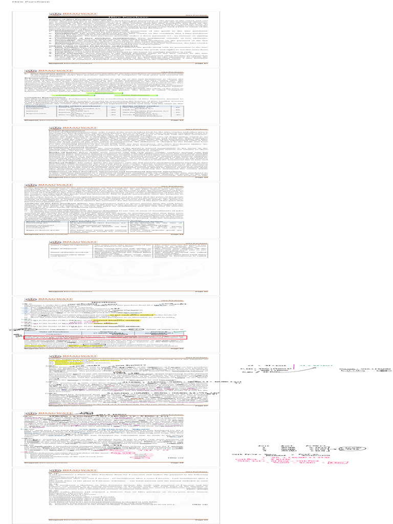 Hire Purchase Material | PDF