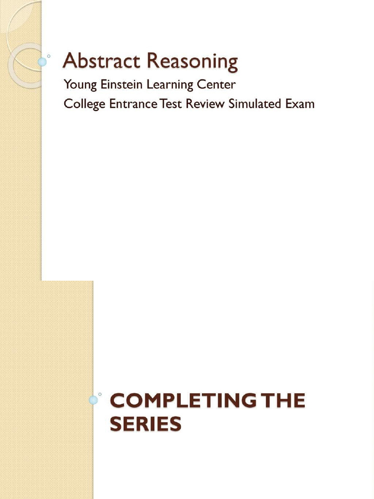 abstract reasoning | PDF