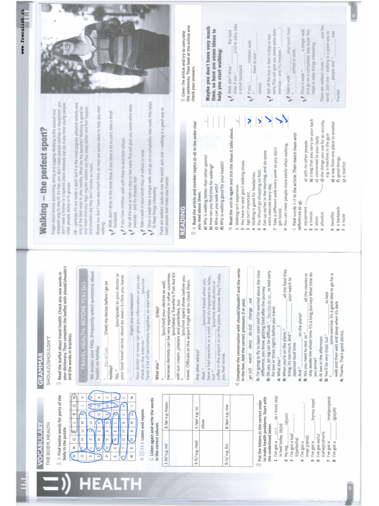1.0+ Reading Voca Gram Extra Unit 10 | PDF | Diseases And Disorders ...
